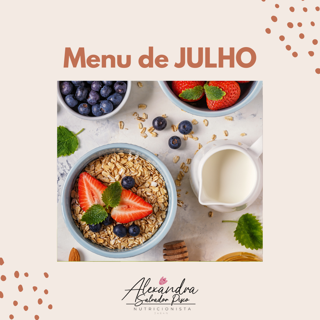 Menu JULHO – Alexandra Salvador Pisco