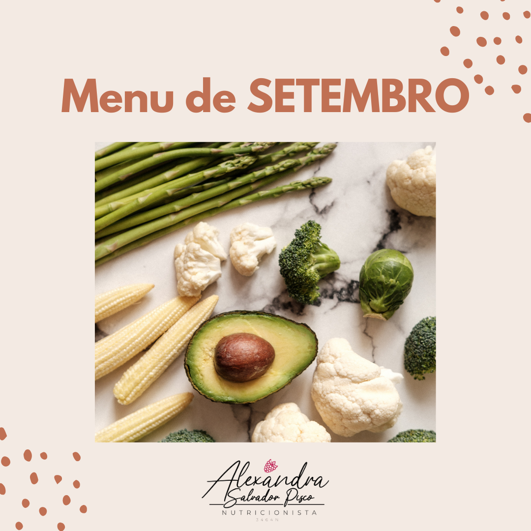 Menu SETEMBRO – Alexandra Salvador Pisco